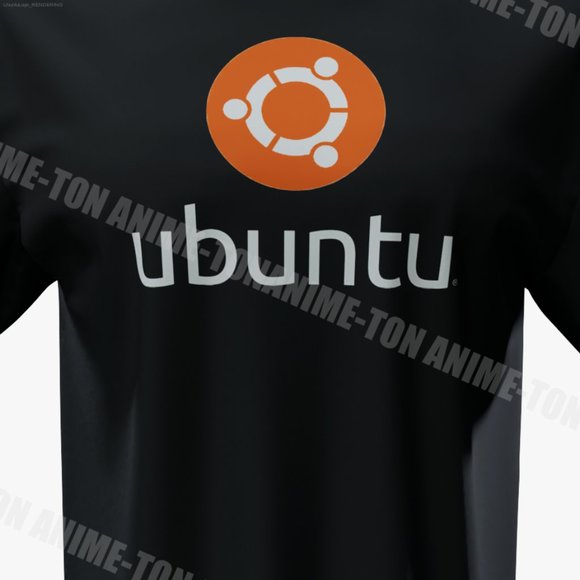 ANIME-TON | Shirts | Ubuntu Logo Tshirt Cotton Black | Poshmark